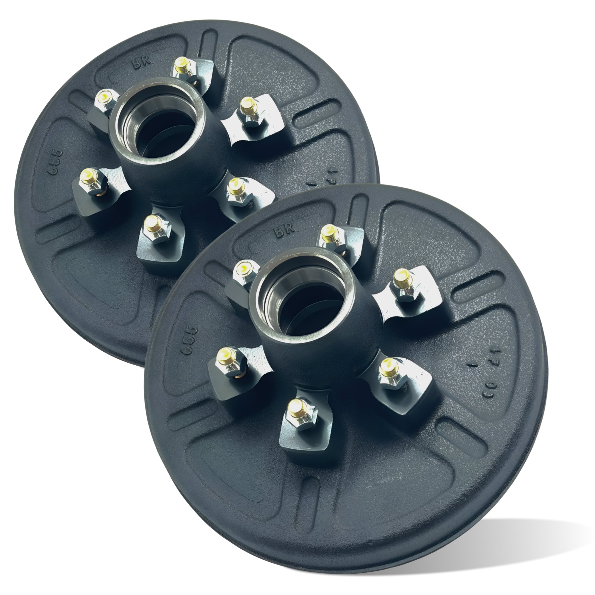 6K Trailer Brake Hub Drum - 6 Lug (Set of 2) – Black Rock TPS ...